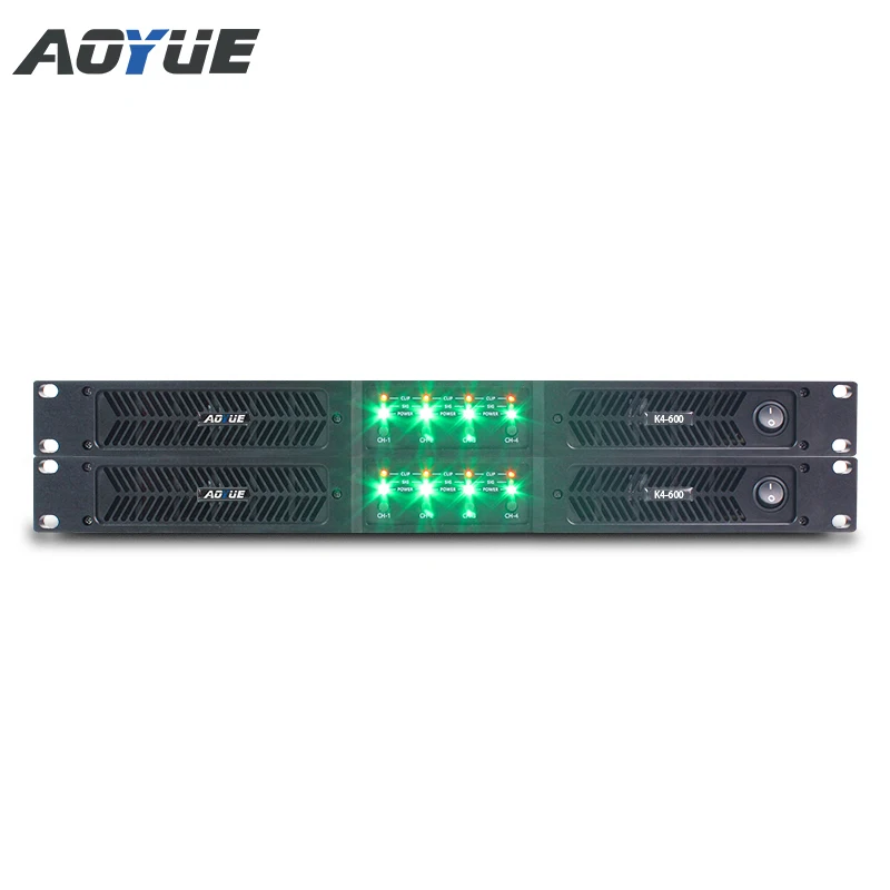Aoyue K4-600 Class D Power Amplifier - 4CHX600W Professional Audio