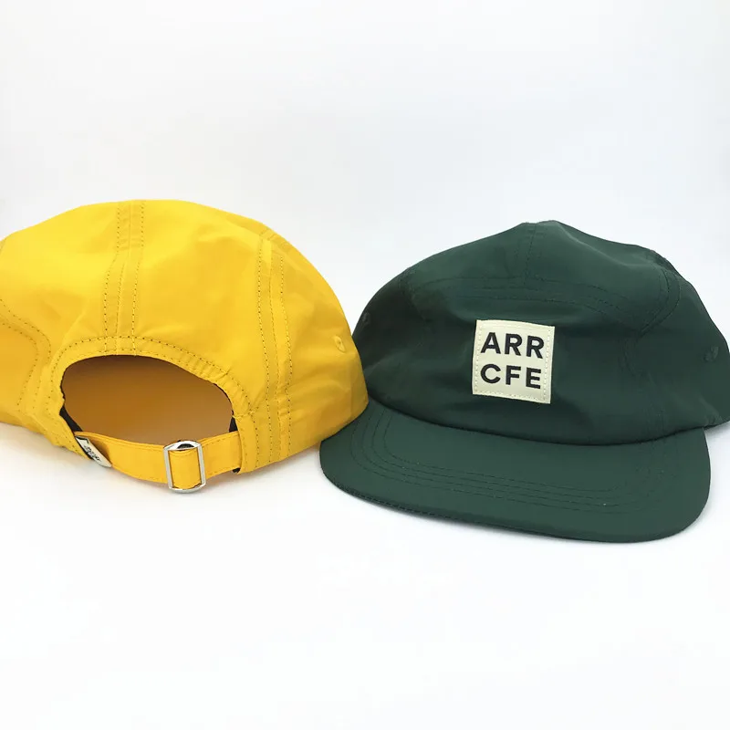 5 Panel Hat Printing Logo - High Quality Waterproof Nylon Caps