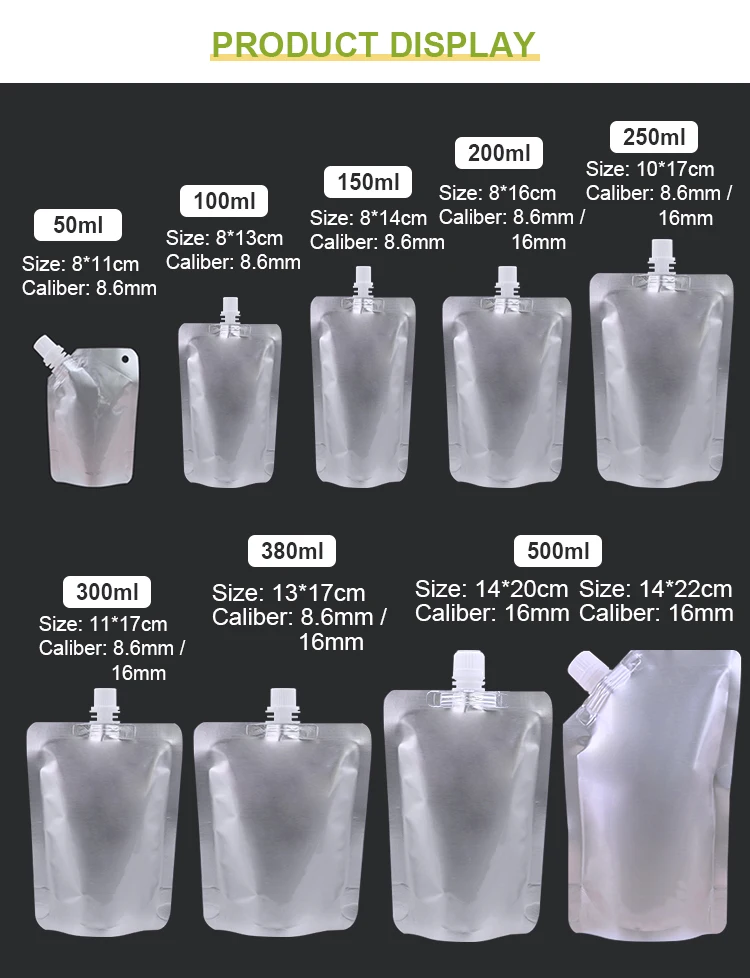 Aluminum Foil Spout Pouch - 1L to 10L Refill Options