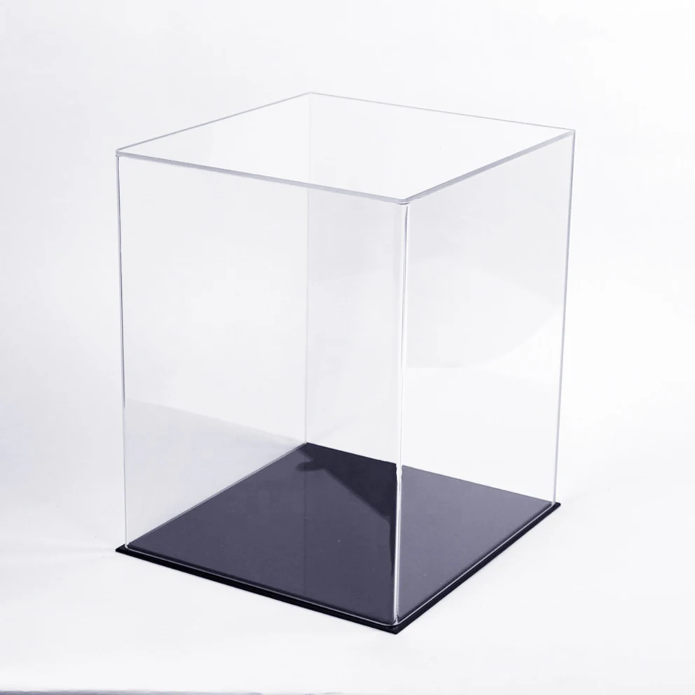 Custom Clear Acrylic Mask Helmet Display Case - Lucite Baseball Hat Box