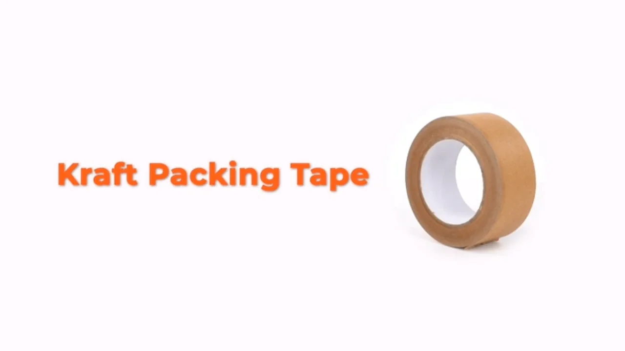 Eco Kraft Paper Packing Tape Non-coated Writable Kraft Paper Tape For ...