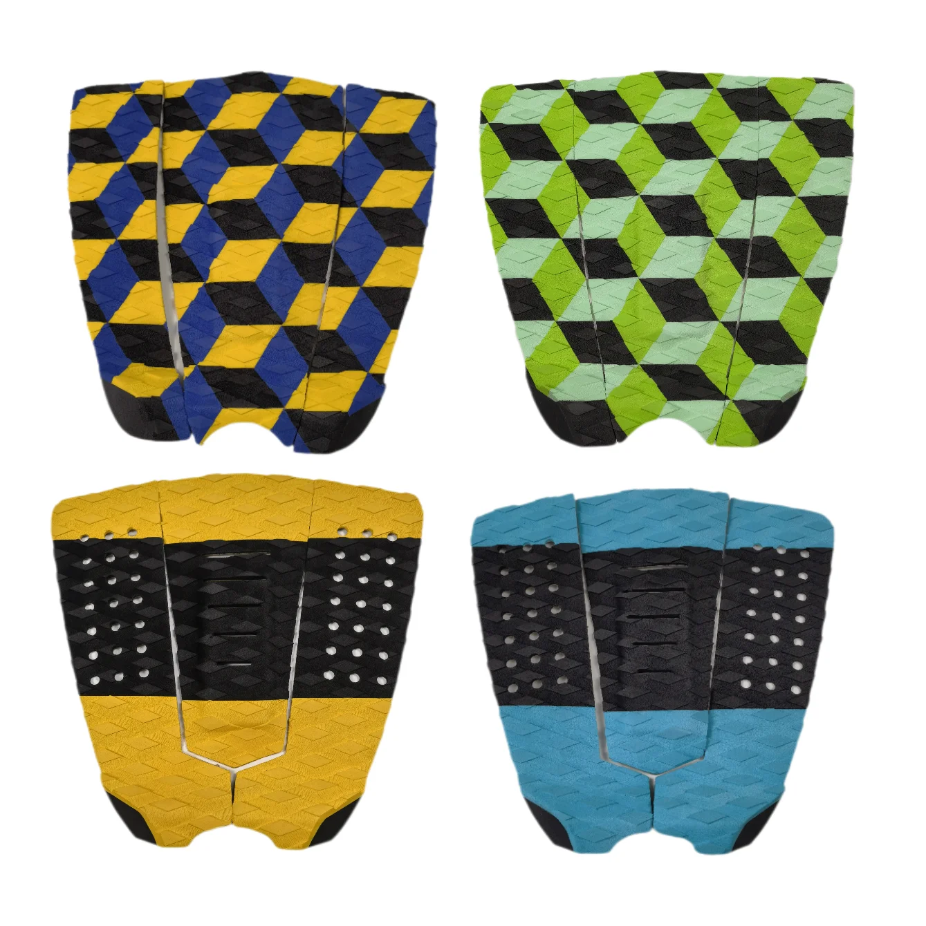 Strong Adhesive 3 Piece Surf Deck Traction Pad Anti-Slip EVA Foam Pads ...