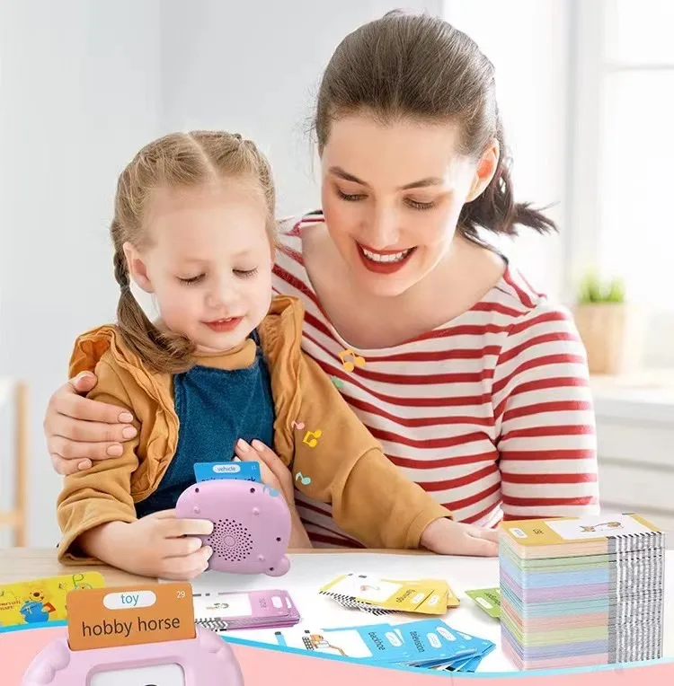 Early Educational Intelligent Kids Bilingual Speech Toys Talking Cards ...