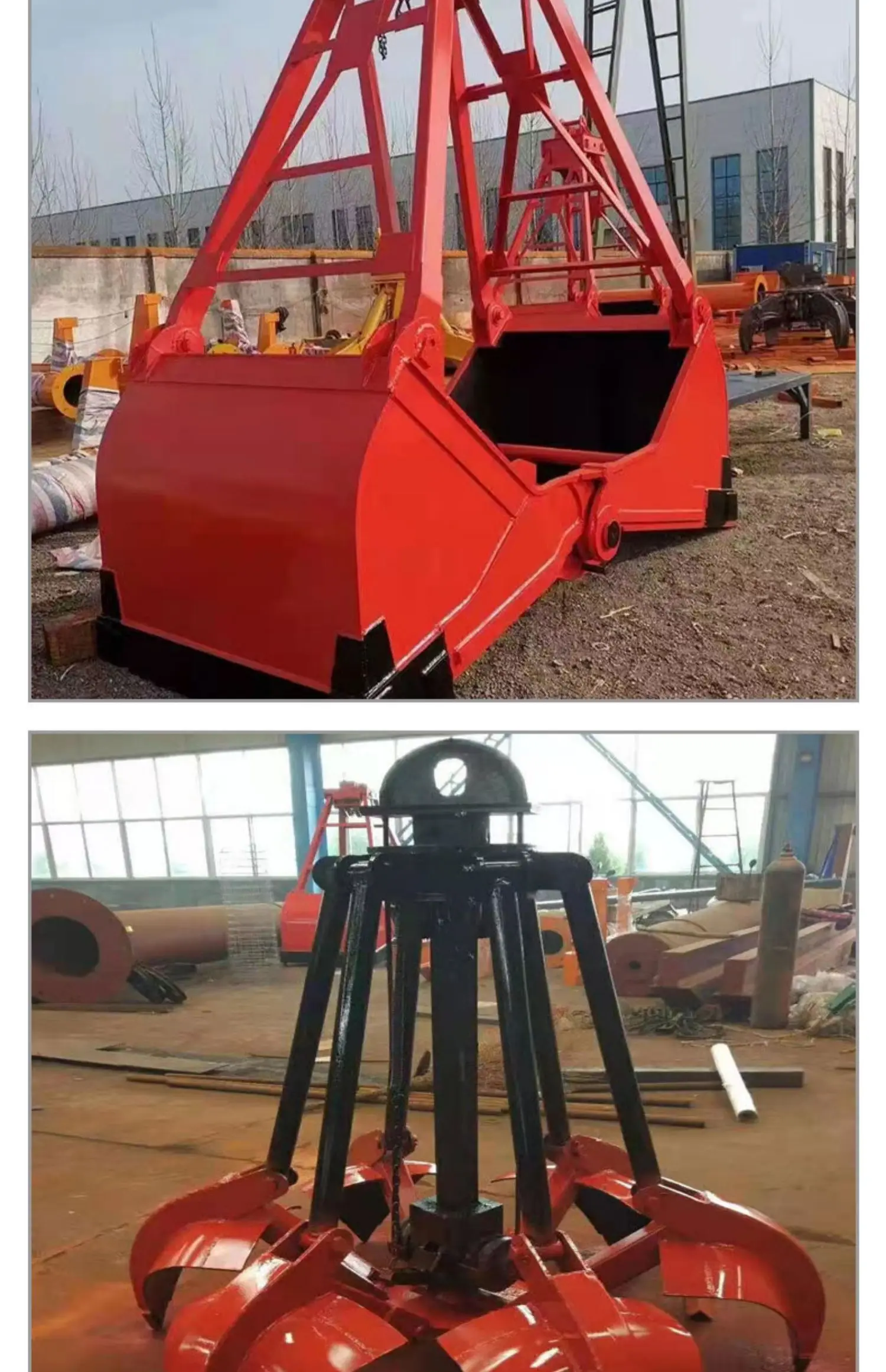 Hydraulic Grab Warehouse Freight Yard Loading And Unloading Garbage ...