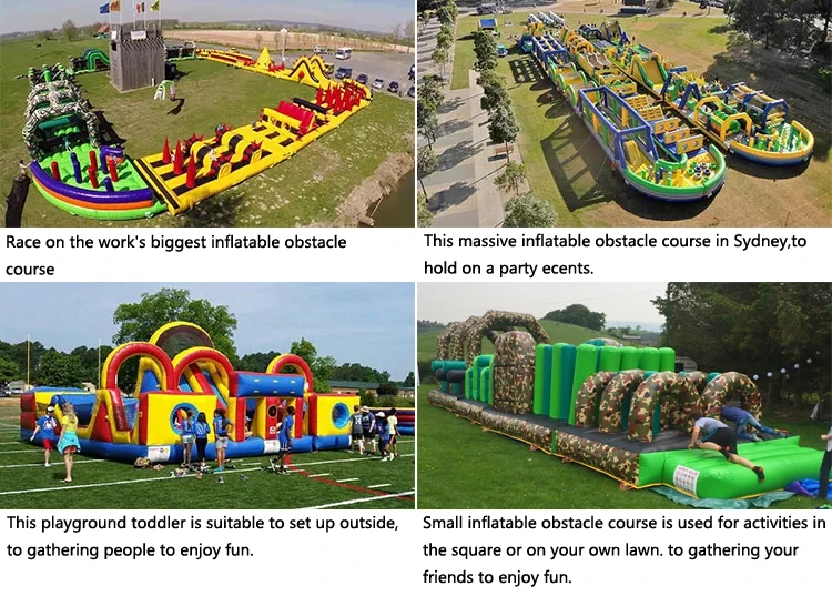 Inflatable Rainforest Extreme Obstacle Course / Jungle Run Obstacle ...