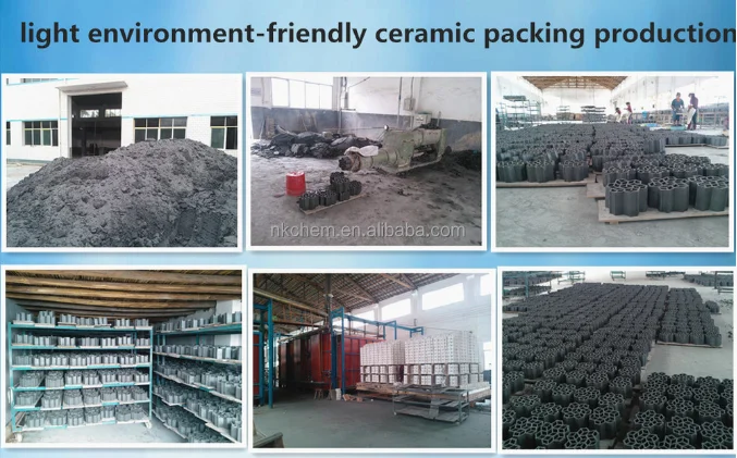 Light Porcelain Packing Ceramic Scrubber Packing For Washing Benzene ...