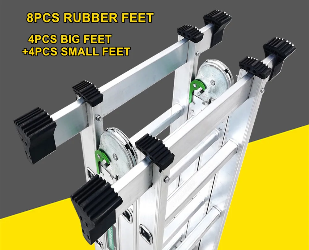 Warehouse Double Sided Ladder Foldable Aluminum Telescopic Ladder Multi ...