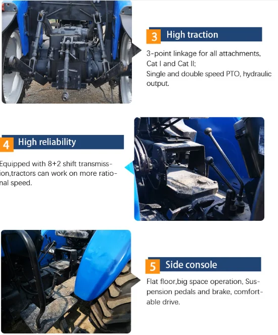 Belt Drive 4WD Mini Diesel Tractors - Versatile & Efficient