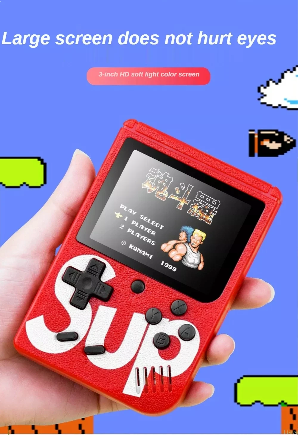 400 In 1 Portable Handheld Game Console Classic Retro Game Sup Game ...