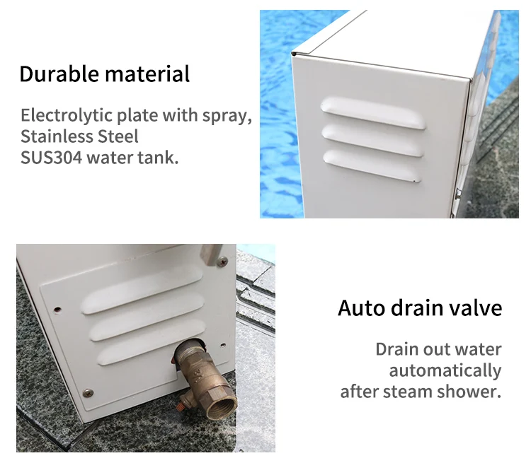 Modern ST 18kw Wet Steam Sauna Generator Home Use with Computer Control ...