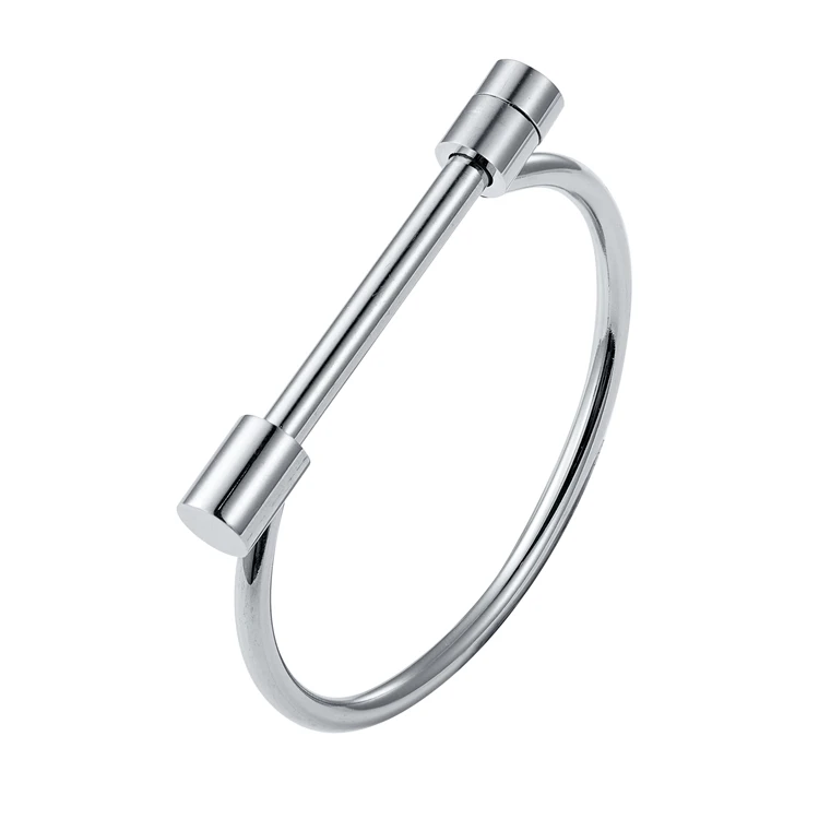 Stainless Steel D Shape Bar Screw Shackle Horseshoe Buckle Bracelet ...