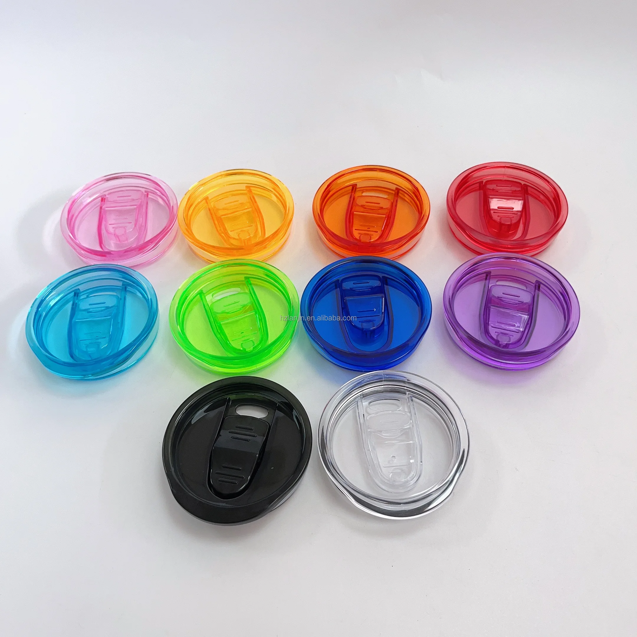 In Stock Colorful 20oz Sublimation Tumbler Color Lid clear Plastic Leak ...