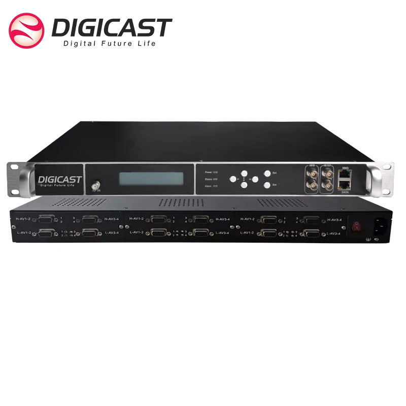 SD Modulator Digital Encoder 12 VGA 24 CVBS to RF DVB 12