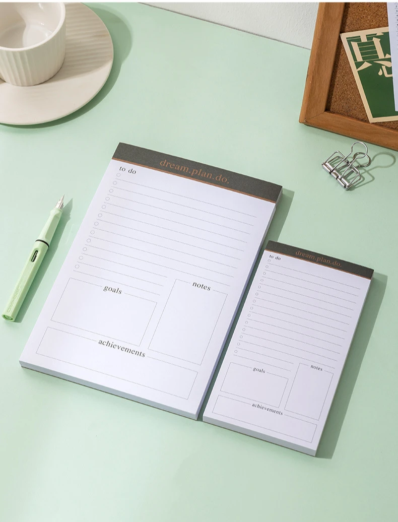 Fresh Daily Punch Planner Memo Pad Study Planning Time Management Tear ...