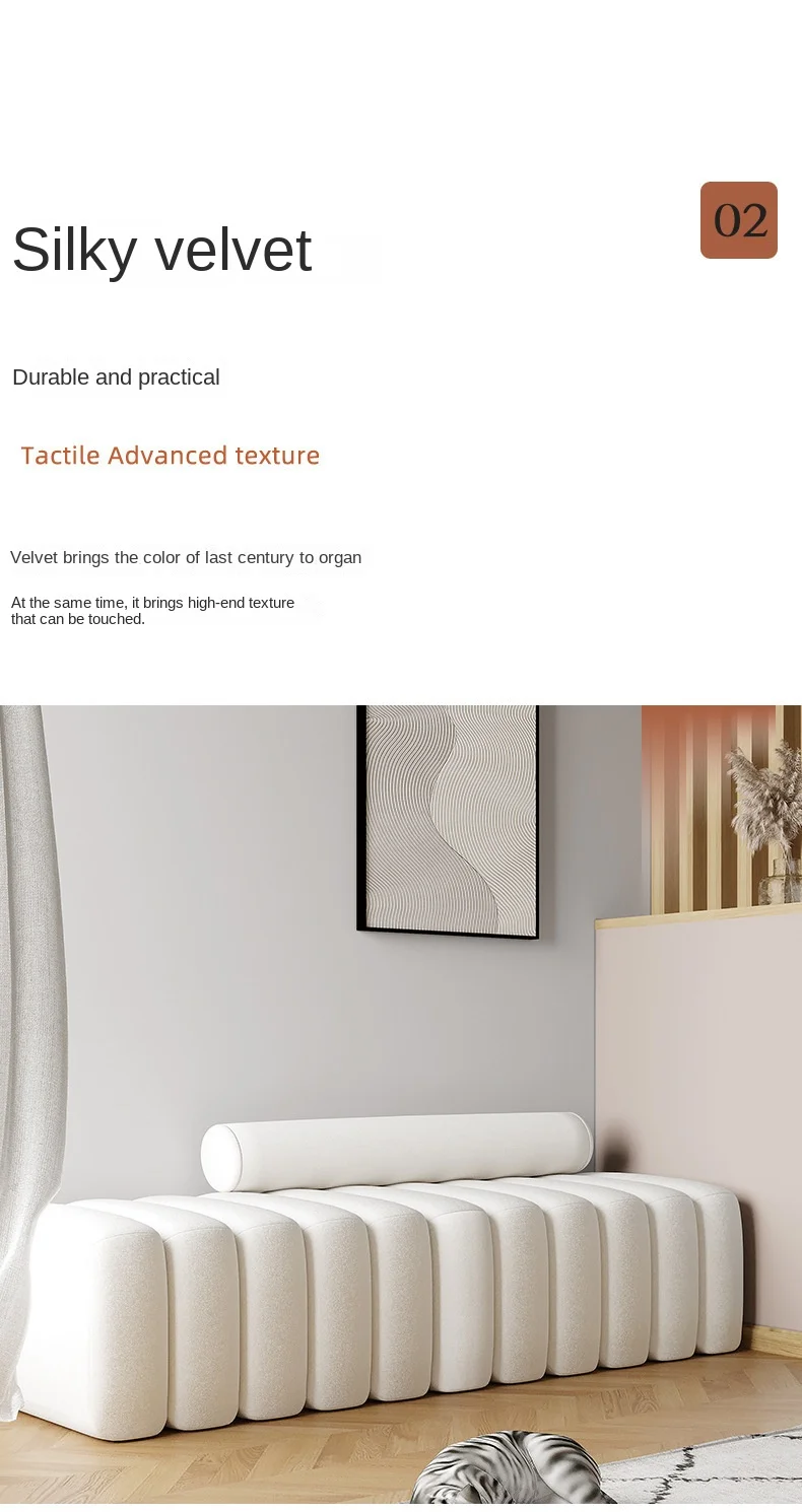 Hzd2 Oem Factory Modern Bench Round Back Orange Home Entrance Porch ...