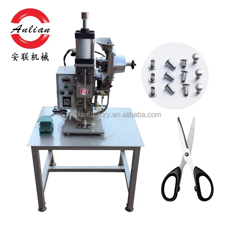 Foot Operated Pneumatic Semi Tubular Rivet Setting Machine Riveting ...