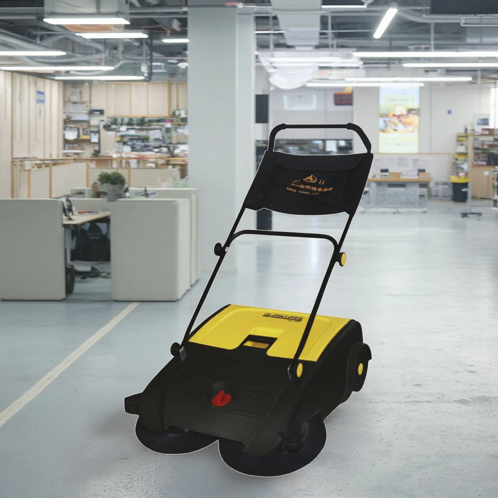 New Hand-Propelled Street Road Sweeper for Big Piece Garbage Cleaning ...