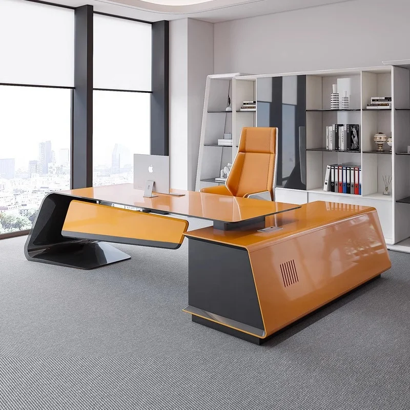 Office Furniture Commercial L Shaped Desk Set Luxury Office Desk Modern ...