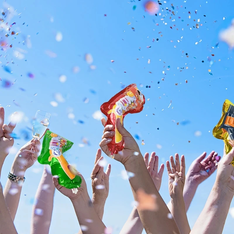 Foil Confetti Party Balloons Toy Gun Inflatable Pistol Wholesale ...