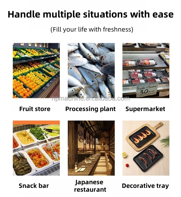 NP Brand Manual Vacuum Skin Packaging Meat Skin Packaging Machine Multi ...