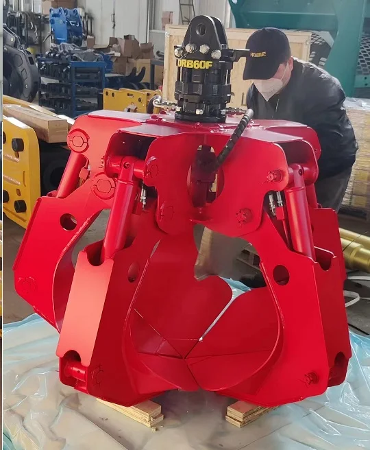 Homie Rotating Scrap Metal Hydraulic Grapple And Rotator For 5-8ton ...