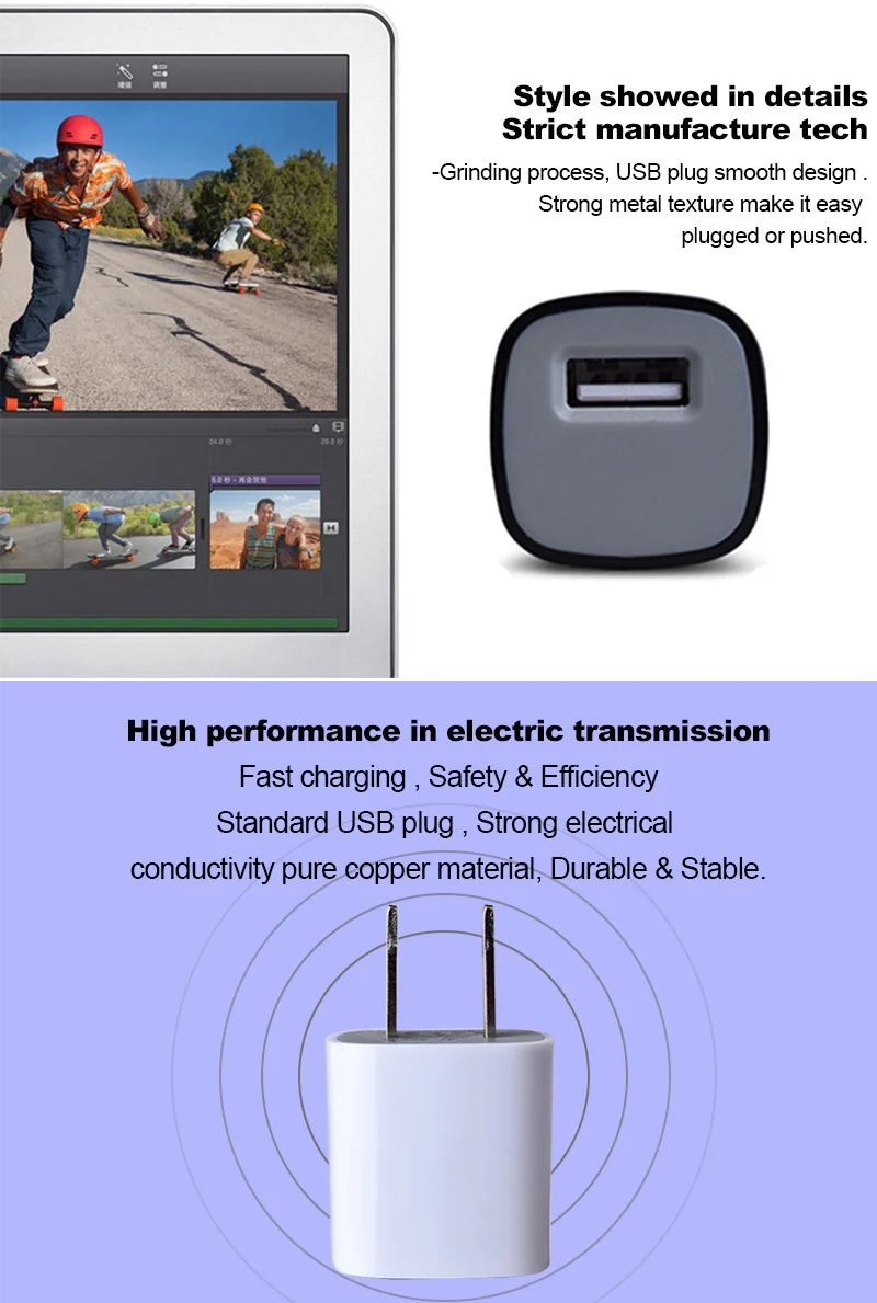 Universal Pd 20w Usb-c Power Adapter Brick 5v 1a 2a Eu Us Plug 10w 5w ...