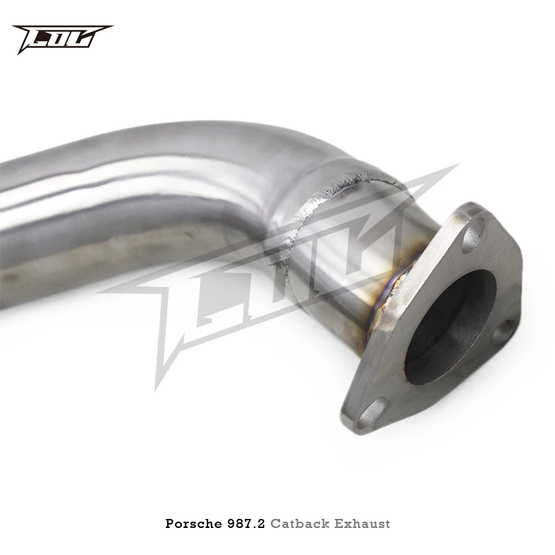 Boska SS304 Catback Exhaust for Porsche Boxster/Cayman 987/987.2 2008-2012 Escape Muffler ...