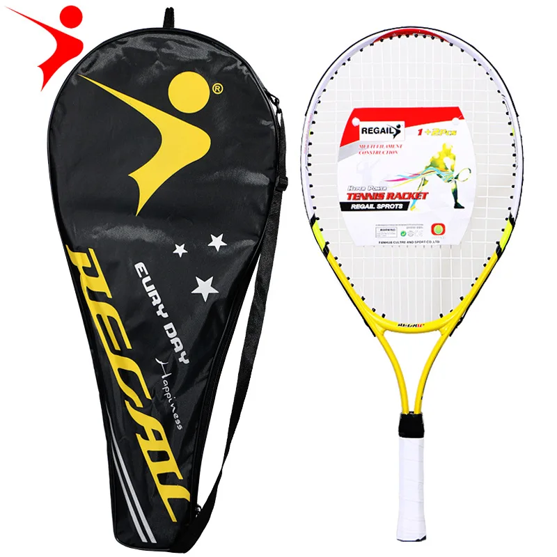 Regail Aluminum 23 Inch Tennis Racket For Kids Junior Tennis Racket ...