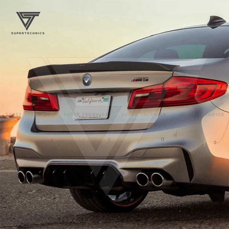 Vorstein Style Carbon Fiber Rear Spoiler For Bmw 5 Series F90 M5 2018 ...