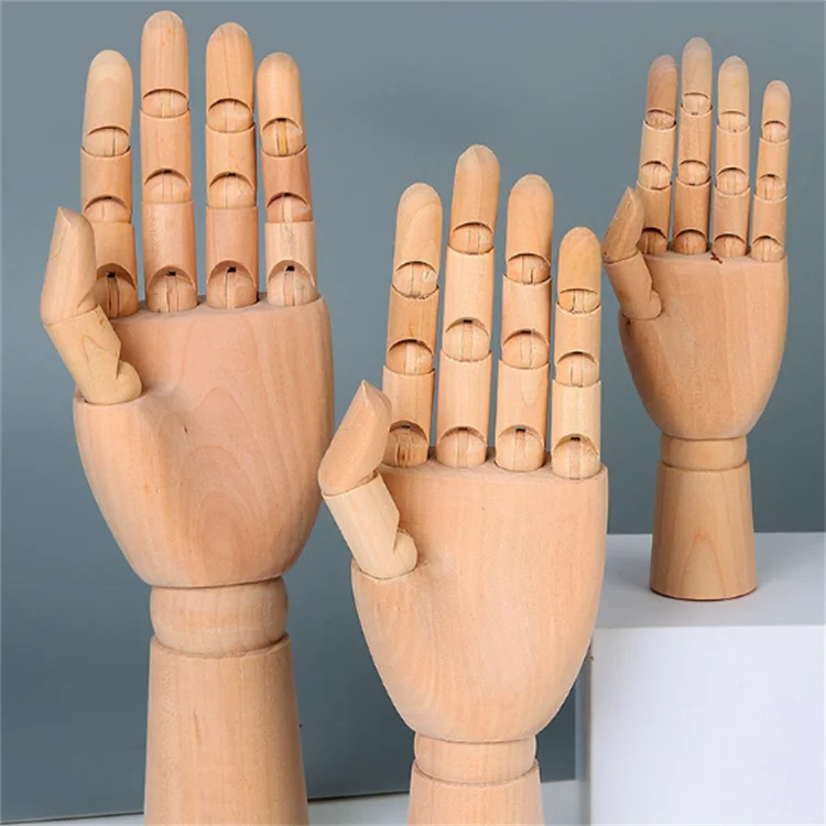 Art Model Hands Manikin - Wooden Hand Artist Drawing Manikin