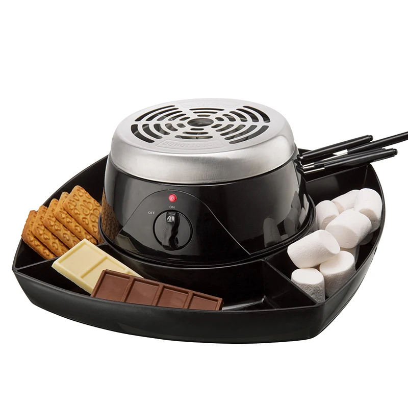 Indoor Tabletop Electric Smores Maker Kit with Forks ETL Approved