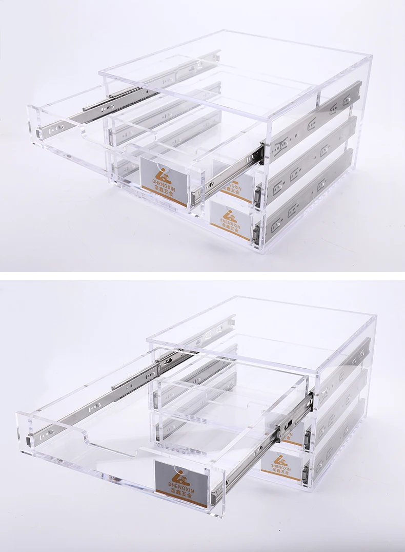 40mm 3-Fold Channel Sliding Rails for Cabinet Doors