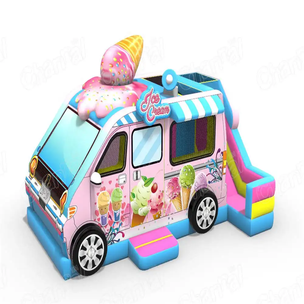 Inflatable Ice Cream Car Inflatables Combos Jumping Castle For Kids ...