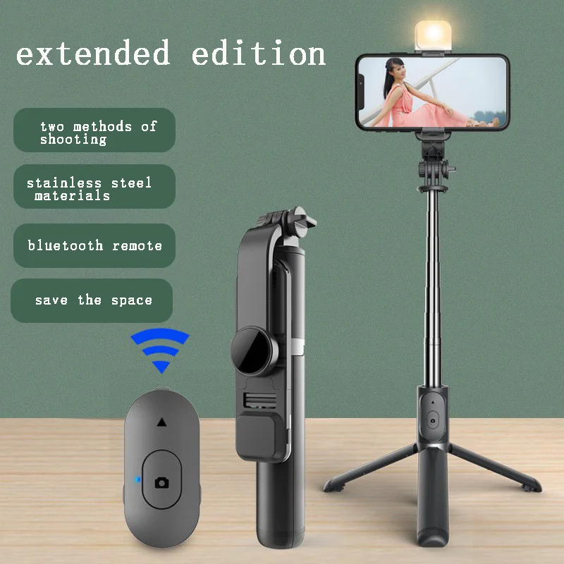 Fill Light Ble Tripod Selfie Stick Universal Mobile Broadcast Stand ...