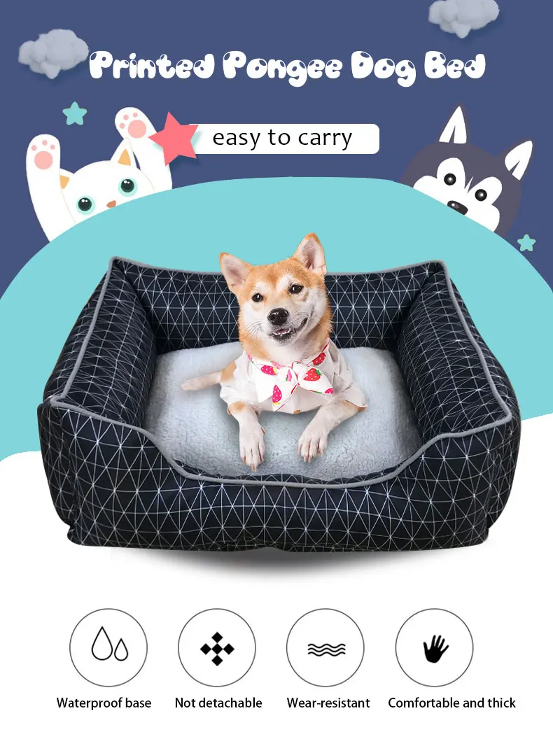 Luxury Ultra Removable Washable Round Donut High Bolster Calming Square ...