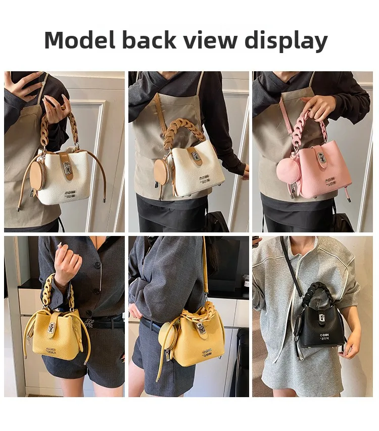 Vintage Color-Block Handbag for Women 2026 New Niche Fashion Simple ...