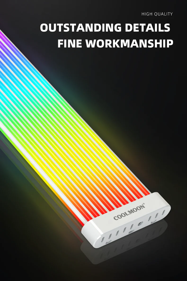 Brand New COOLMOON C260 ARGB Sync Pc Cable Extensions Gaming Pc ...