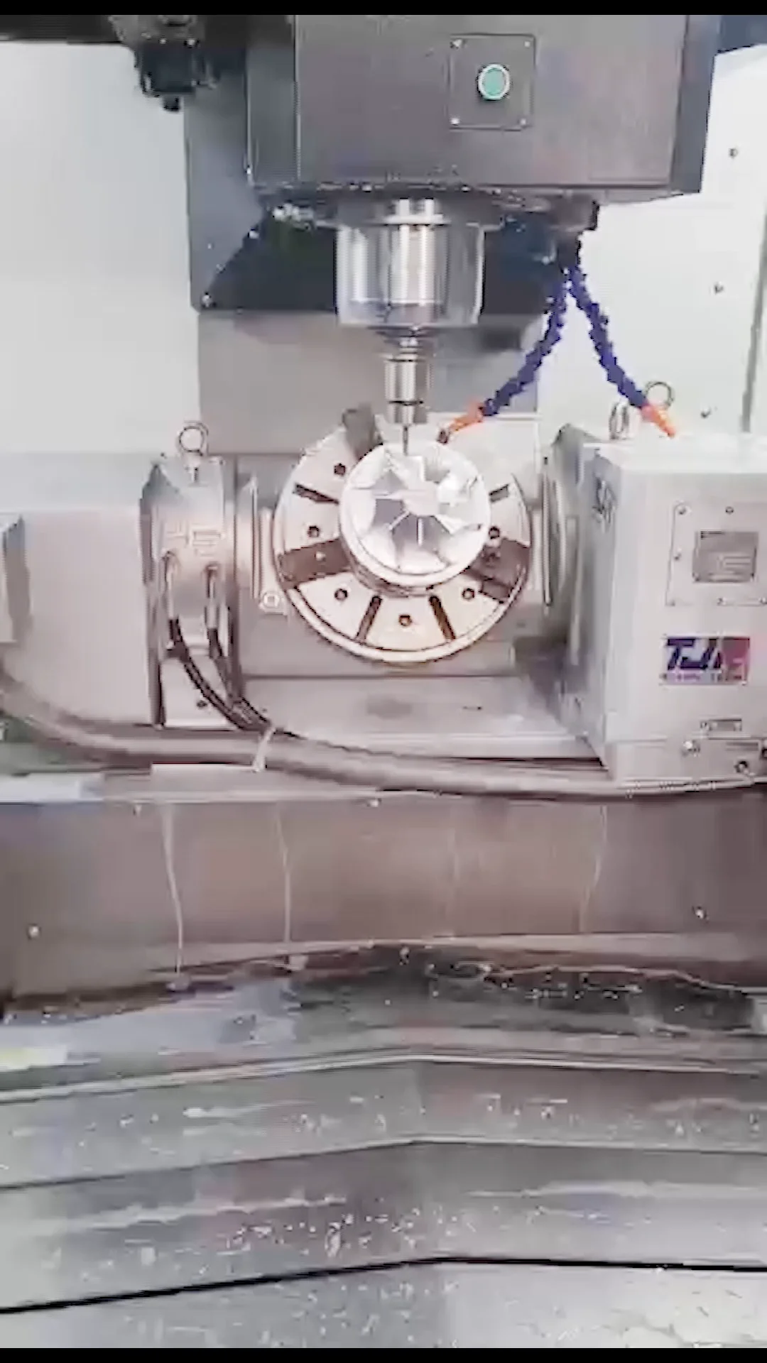 Vmc 4th Axis Rotary Table Pneumatic Brake Index Table Tjr Nice Quality ...
