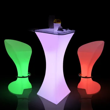 New Design High Party Illuminated Led Cocktail Lighted Table - Buy High ...
