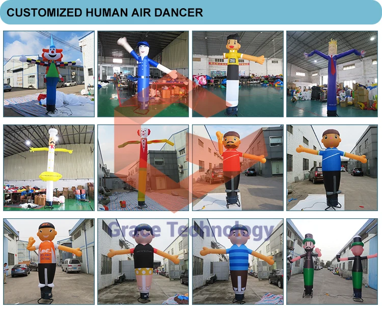 Outdoor Custom Wavy Arm Man Air Dancer Giant Inflatable Dancing Man Sky ...