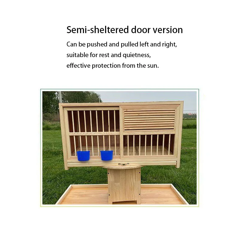 Pigeon Nest Box Pairing Cage - Solid Wood Pigeon Cages