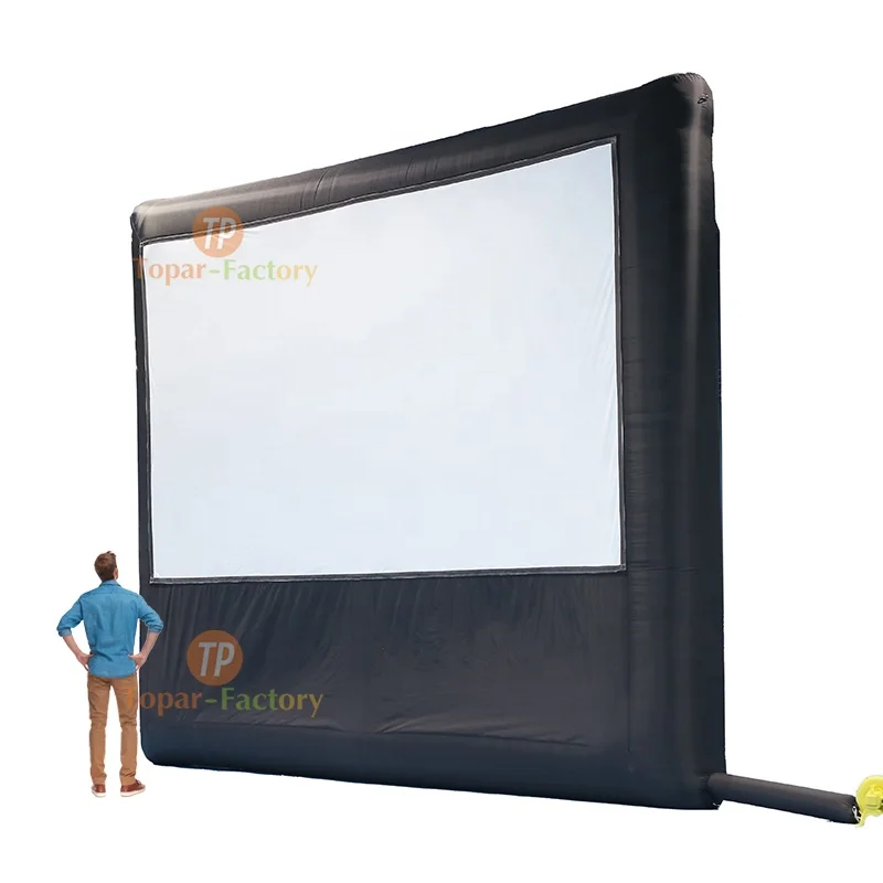 20ft Giant Air Blow Up Screen Front & Rear Inflatable Screen for Movie ...