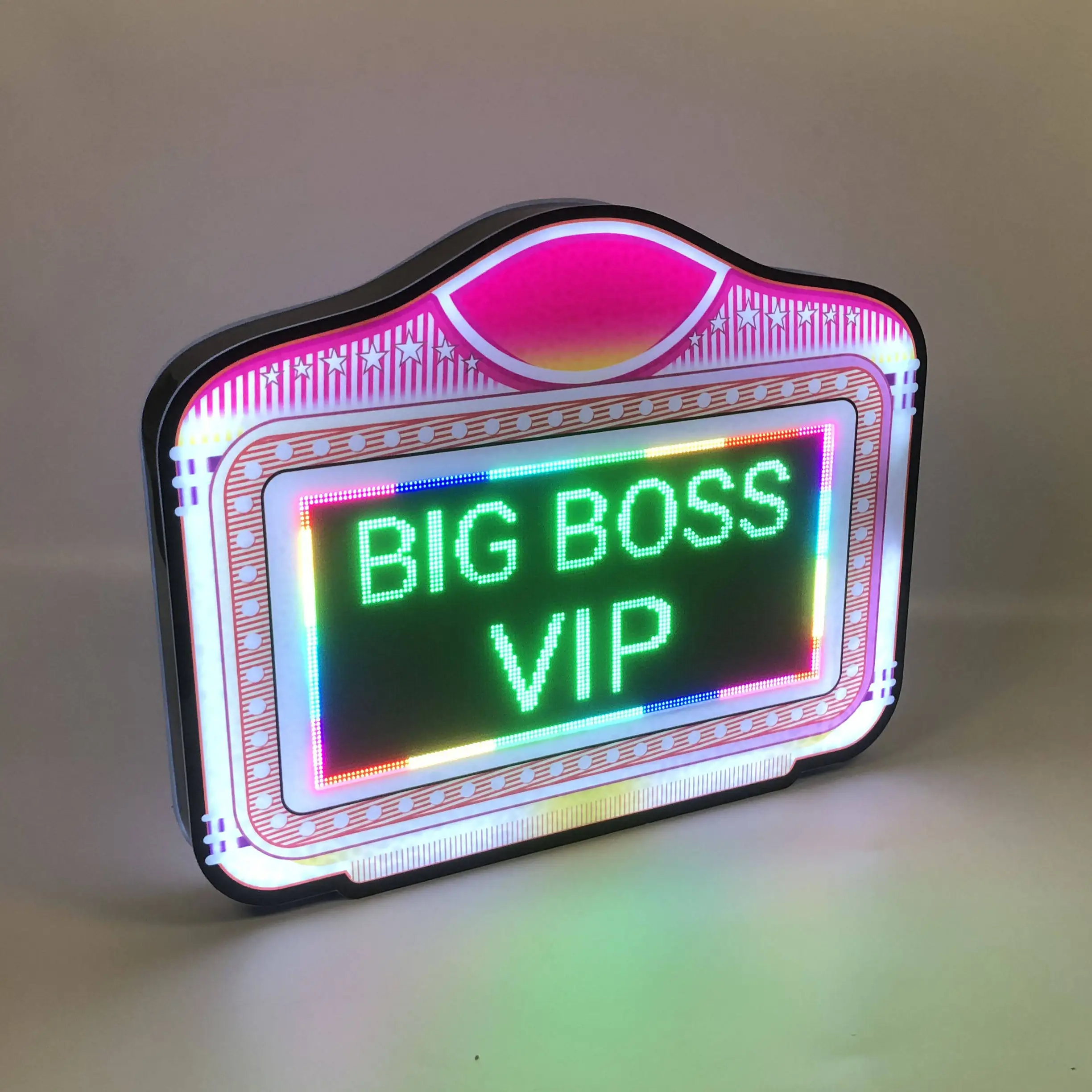 Custom Programmable Led Digital Screen Marquee Board Vip Bottle Service ...