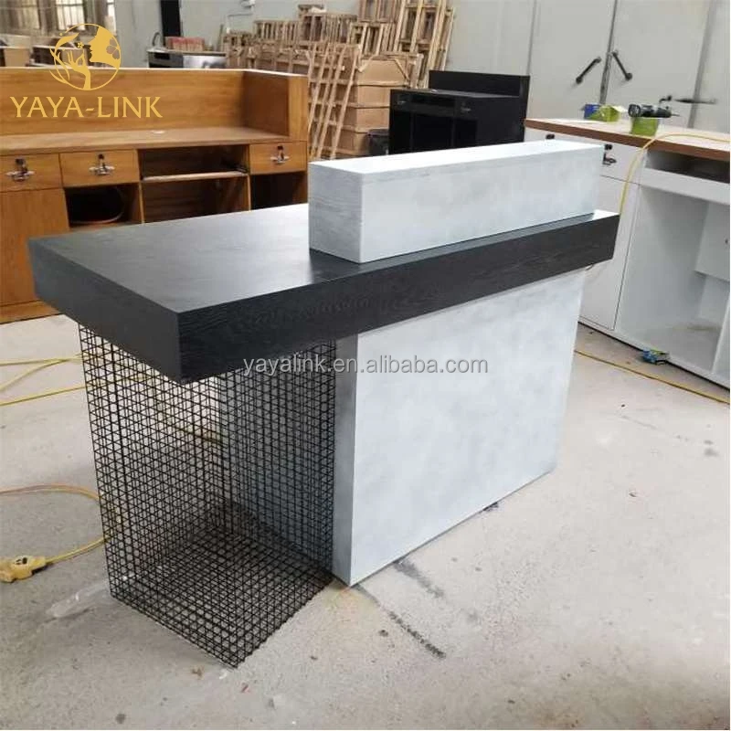 Classic Reception Desk Small Reception Desk Beauty Salon Lockable ...