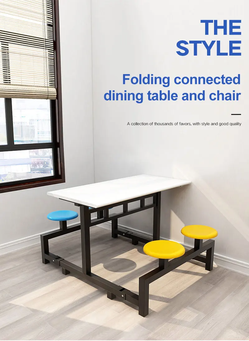 Stainless Steel Dining Table Construction Site School Canteen Dining ...