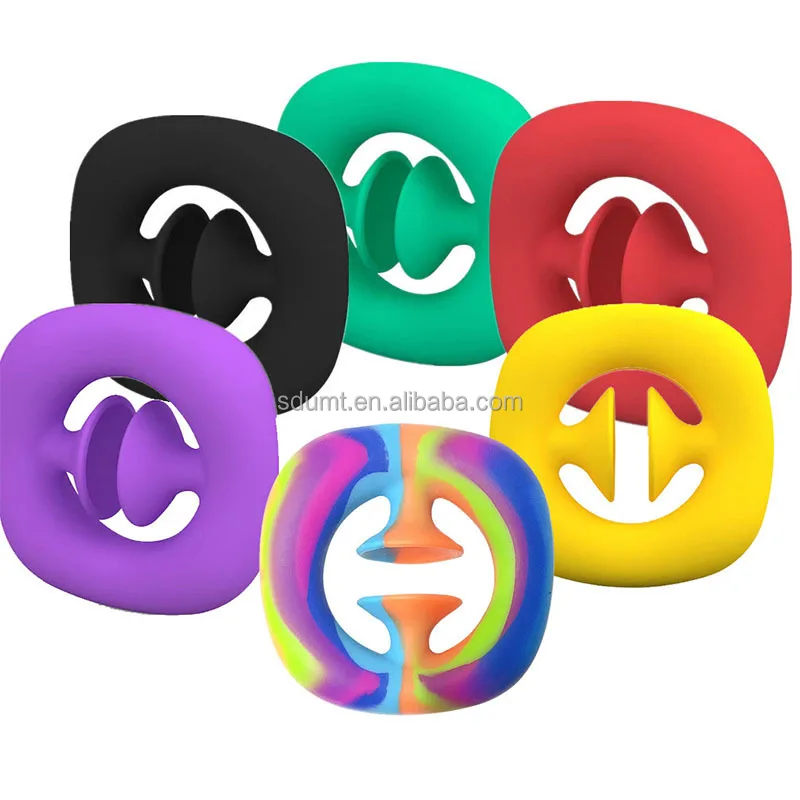 Hot Product Pressure Relief Squeeze Finger Silicone Snap Fidget Toy ...