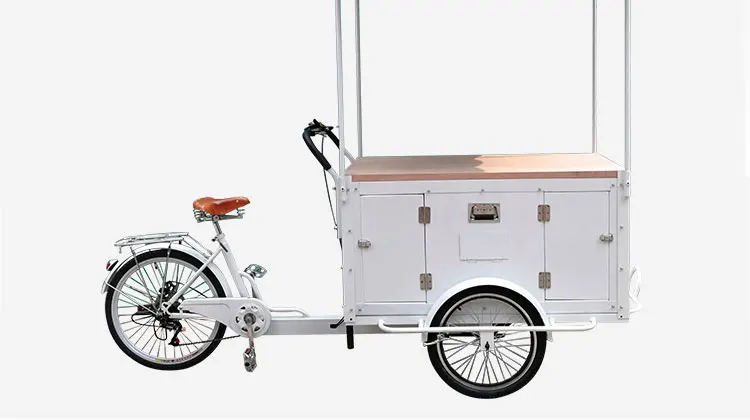 O-NOBLE Coffee Bike - Fast Food Bicycle with Vending Cart