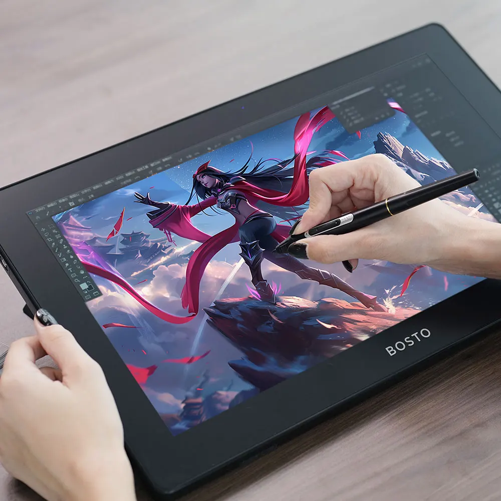 Electronic BOSTO digital drawing display 18.5 Inch LCD drawing tablet ...