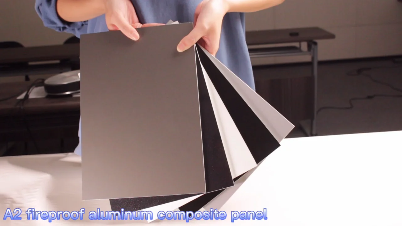 Alushine Acm A2 Fire Rated Aluminum Composite Panel Fireproof Building ...