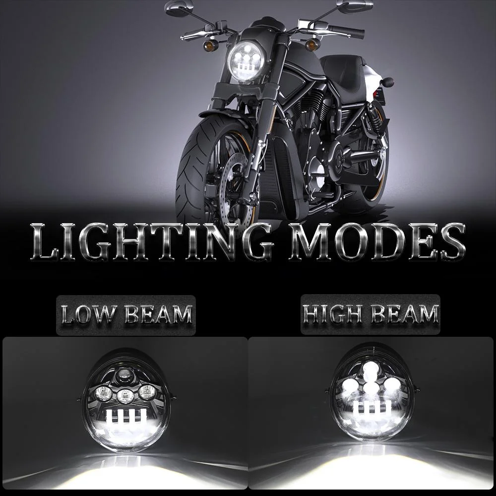 For Vrs V-rod Vrod Motorcycle Led Headlight With Drl For Accessories ...
